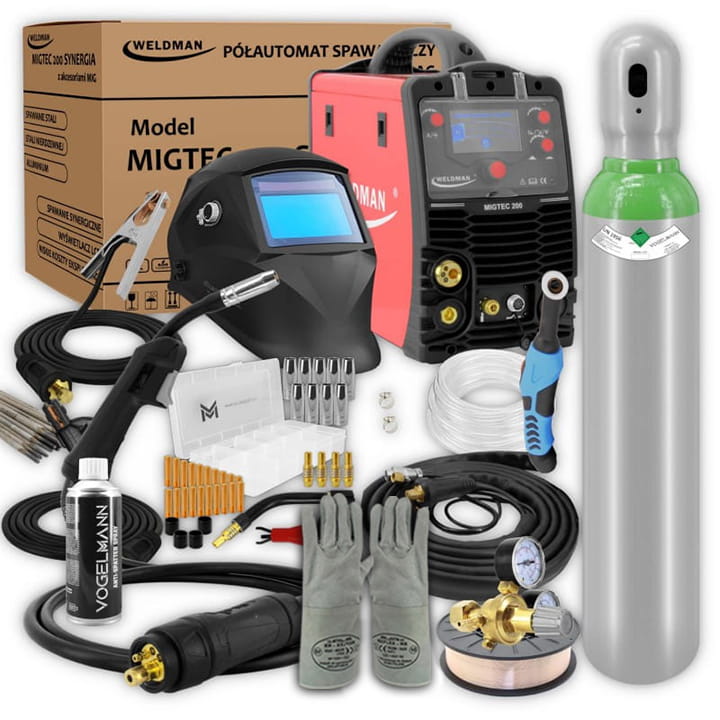 Weldman MIG TEC 200 LCD SYNERGY PAK (MMA, TIG) - kit de soudage n ° 4 ...